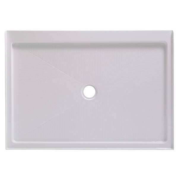 CRAFT + MAIN 4836C 48" x 34" Rectangular Shower Base with Center Drain - Bed Bath & Beyond ...